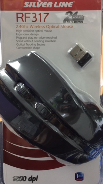 פי.סי סנטר | עכבר אלחוטי 2.4GHZ דגם RF-317 מבית Silver Line | ציוד היקפי | עכברים