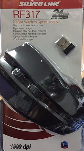 פי.סי סנטר | עכבר אלחוטי 2.4GHZ דגם RF-317 מבית Silver Line | ציוד היקפי | עכברים
