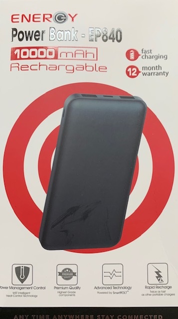 פי.סי סנטר | סוללה חיצונית ENERGY Power Bank 10000mAh EP840 | אביזרים ...