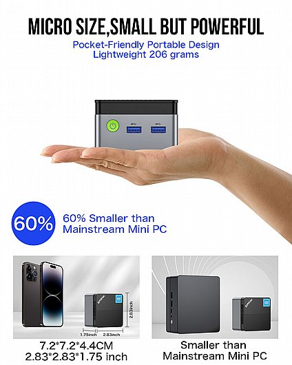 פי.סי סנטר | מחשב מיני דגם Gmktec NucBox K7 Plus | מחשבים | מחשבי מותג